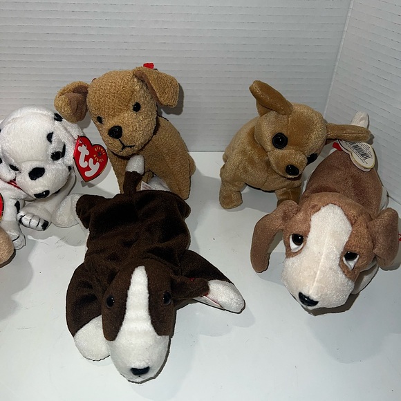TY TOYS | Toys | Ty Beanie Baby 7 Dog Bundle Original 996 Retired ...